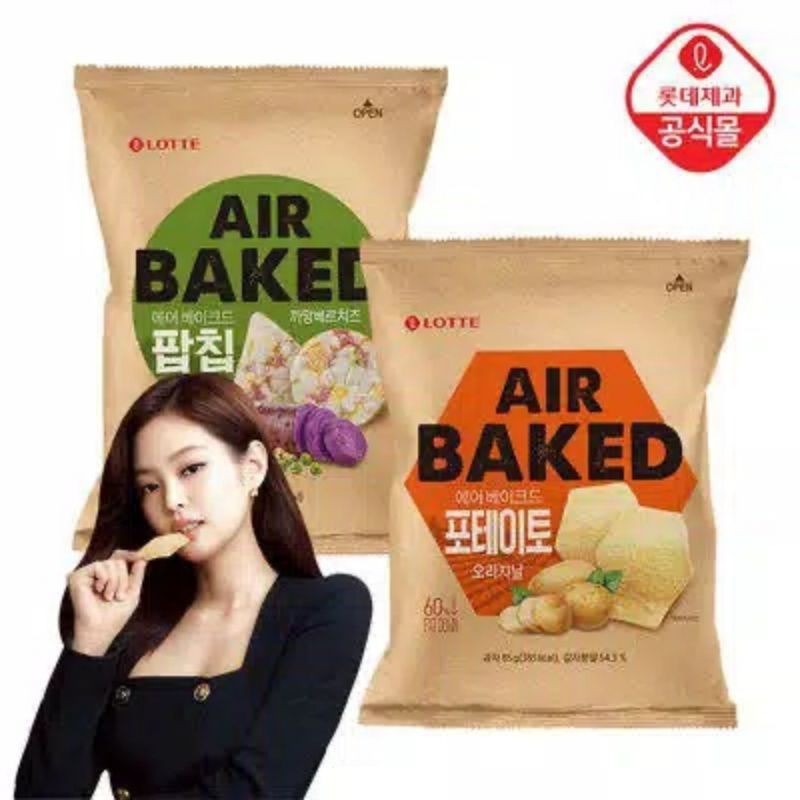 Jual Air Baked Potato Chips Jennie Pick Air Baked Chips Lotte 85 Gram ...