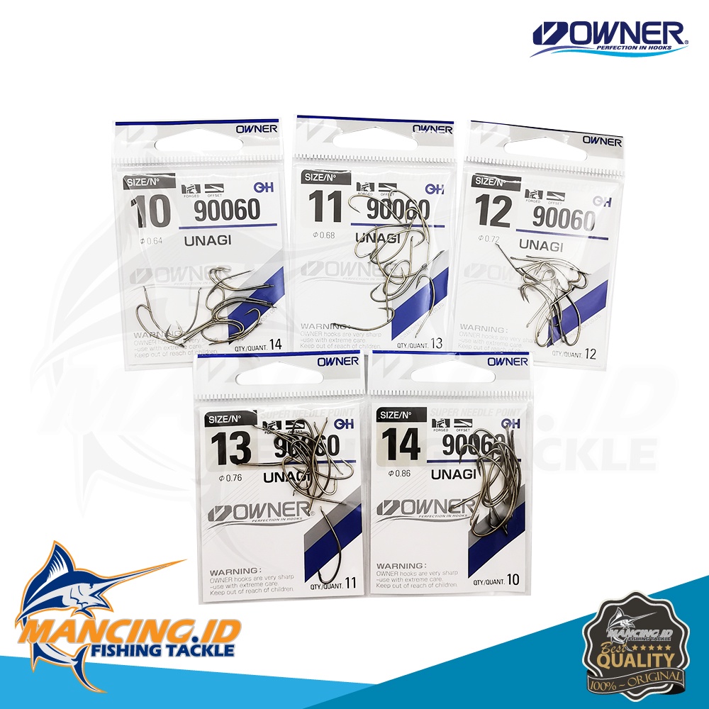 Jual Owner Unagi 90060 Hook Pancing Kail Made in Japan Mata Kail Tajam | Shopee Indonesia