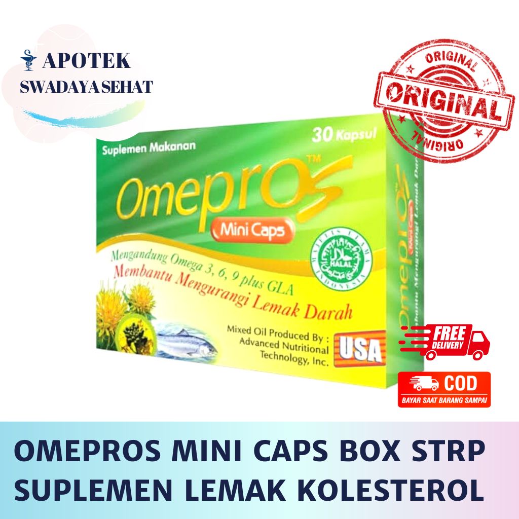 Jual OMEPROS MINI CAPS BOX 30s 10s Strip Varian - Suplemen Mengurangi ...