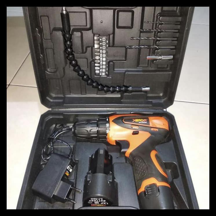 Jual Mesin Bor Cordless Charger XENON-CD505 Bor Chargers Drill 2 ...