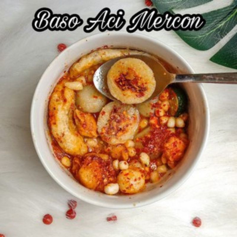 Jual BASO ACI MERCON / CILOK BANDUNG / BASO ACI ISI CABE | Shopee Indonesia