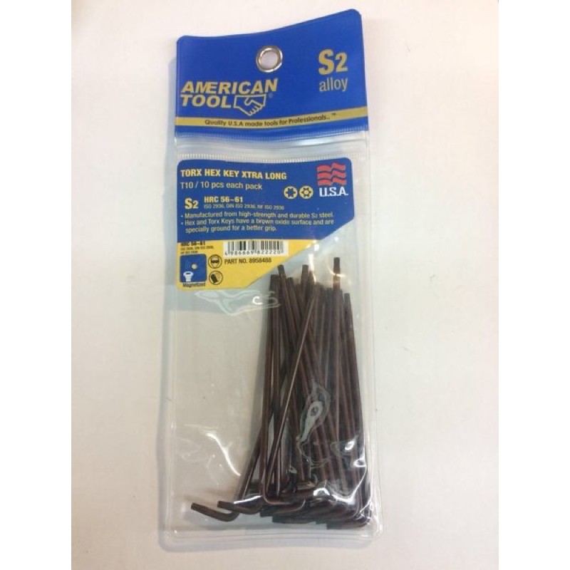 Jual Kunci L Bintang Extra Long Panjang Torx Hex Key T25 American Tool ...