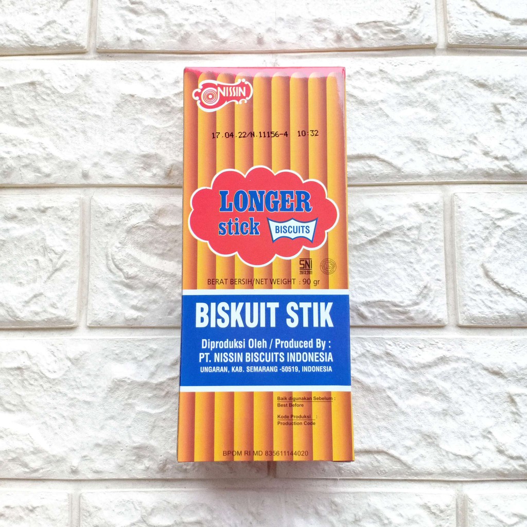 Jual Nissin Longer Stick Biscuits 90gr Biskuit Stik Snack Cemilan ...