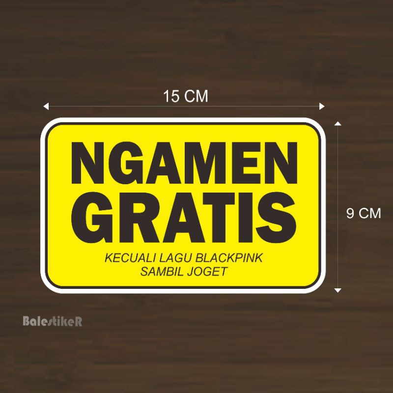 Jual stiker ngamen gratis sticker | Shopee Indonesia