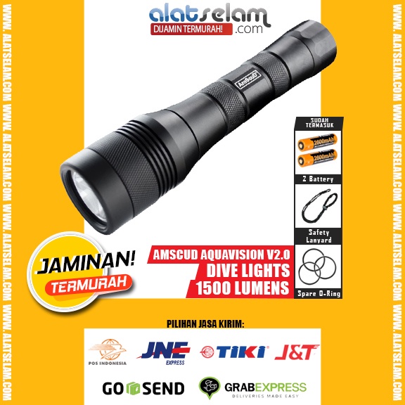Jual AmScuD Aquavision V2.0 Dive Light – Smart eLED 1500 Lumens ...