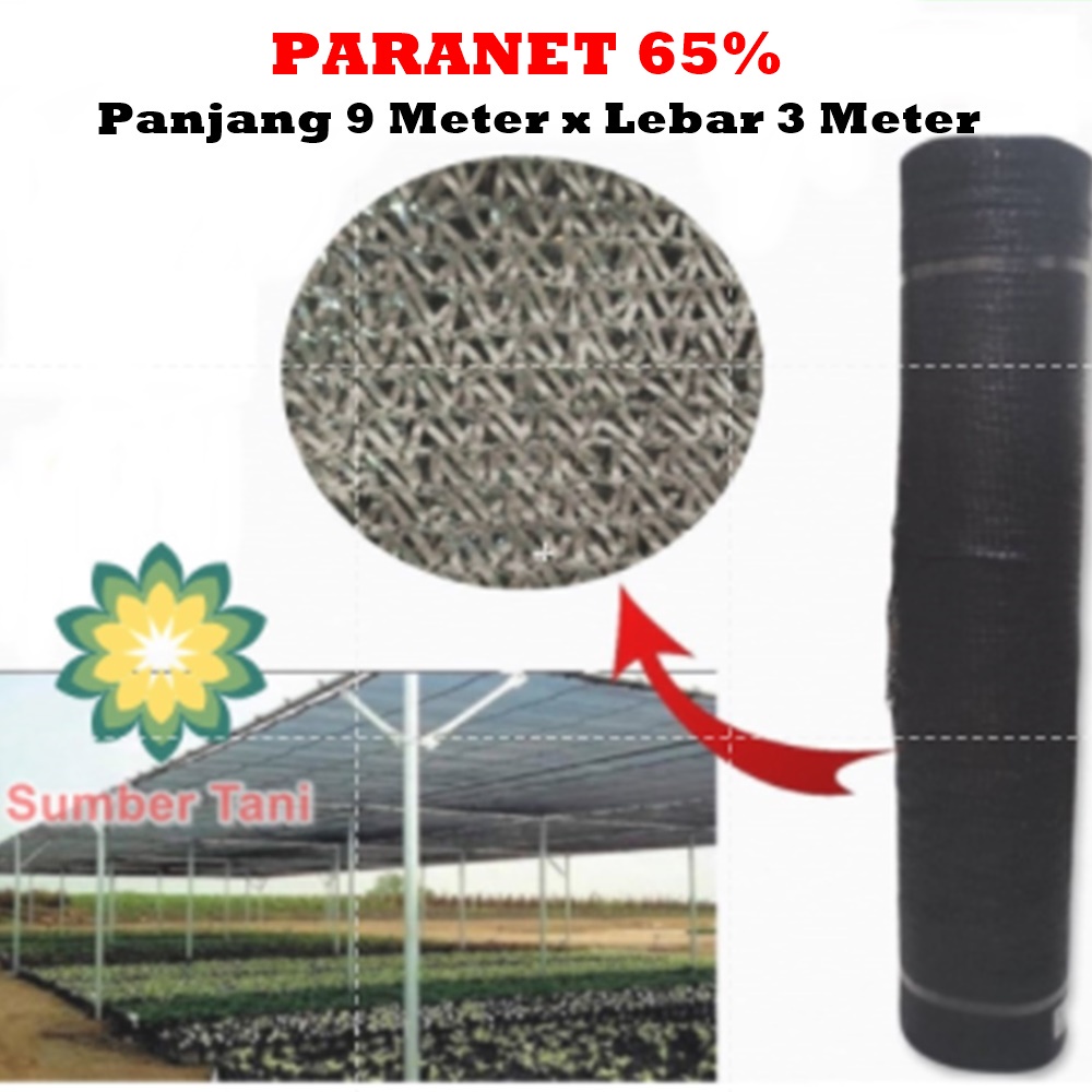 Jual Jaring Paranet 65% Rajut V Paranet Panjang 9 Meter x Lebar 3 Meter ...