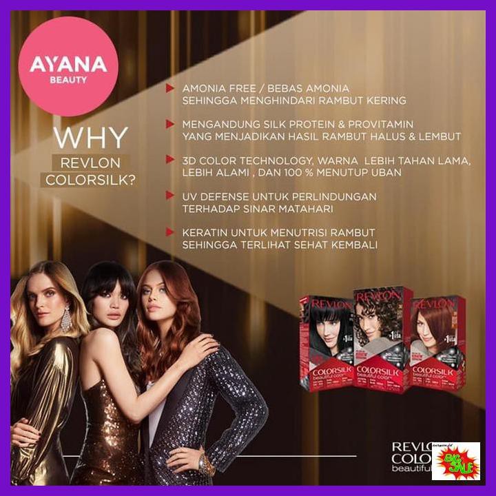 Jual RAMBUTPEWARNA- REVLON COLORSILK HAIR COLOR CAT RAMBUT - DARK BROWN ...