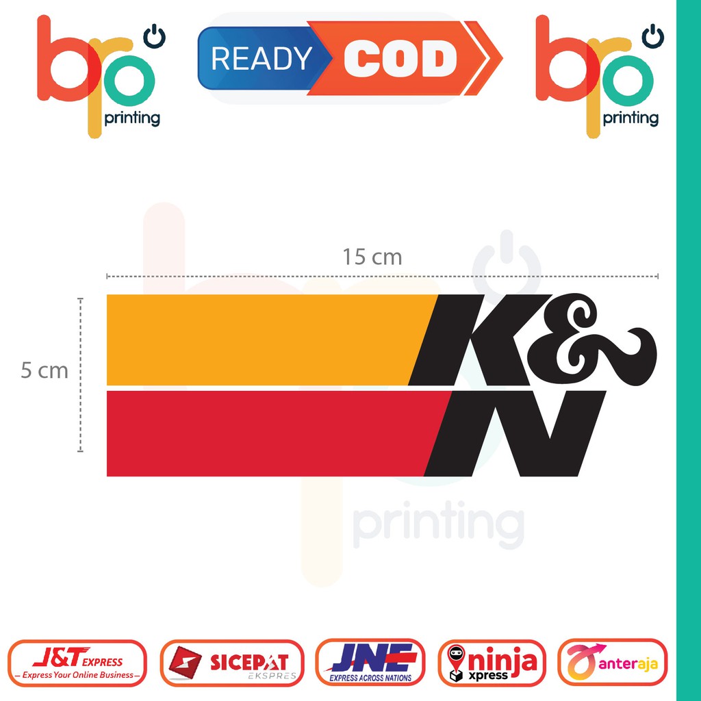 Jual STIKER K&N UNTUK AKSESORIS MOBIL ATAU MOTOR CUTTING STICKER ...
