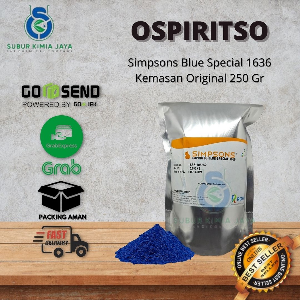 Jual Ospiritso Blue Special 1636 Pewarna biru dengan basis minyak ...
