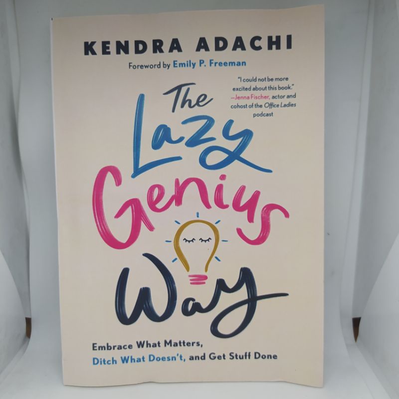 Jual Buku The Lazy Genius Way - Kendra Adachi (English Version ...