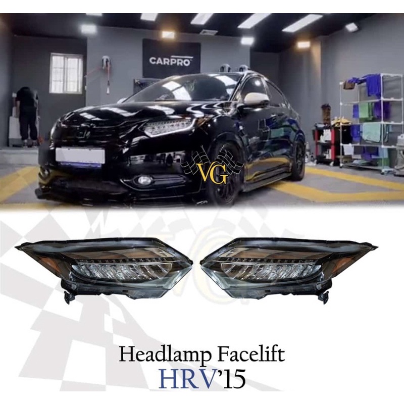 Jual FLASH SALE HEADLAMP HRV - HONDA HRV AFTERMARKET SEQEUNTIAL ...