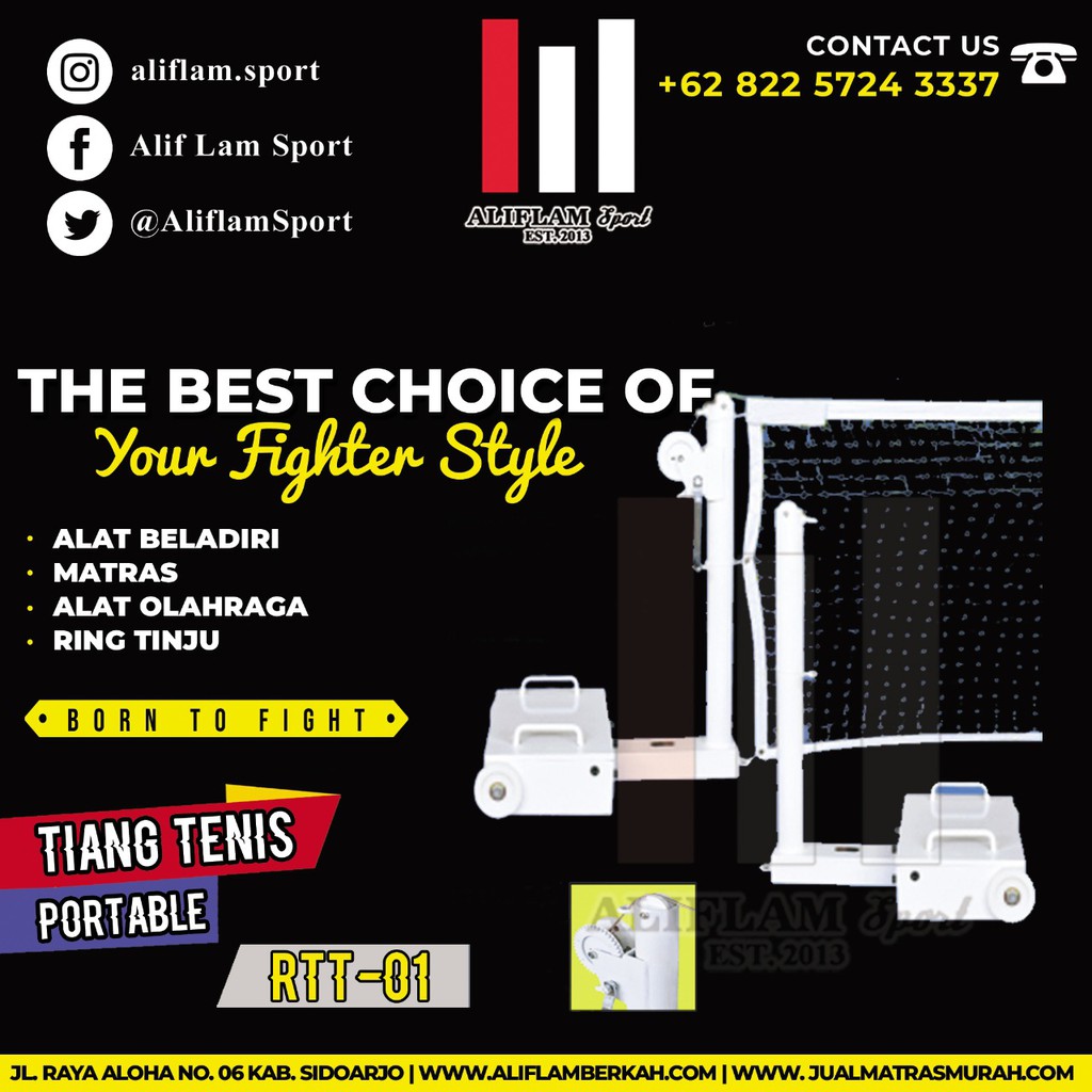 Jual Tiang Tenis Lapangan Portable RTT-P01 Tiang Net Tenis | Shopee ...
