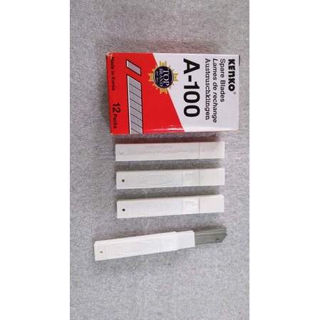 Jual Isi Cutter kecil KENKO A100 refill Spare Blade/ Kater A-100/ Mata Pisau | Shopee Indonesia