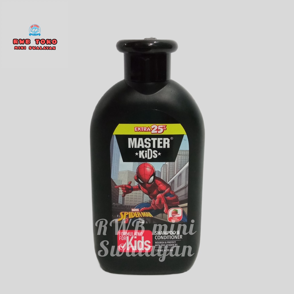 Jual MASTER KDS SHAMPOO & CONDITIONER SPIDERMAN 150ml | Shopee Indonesia