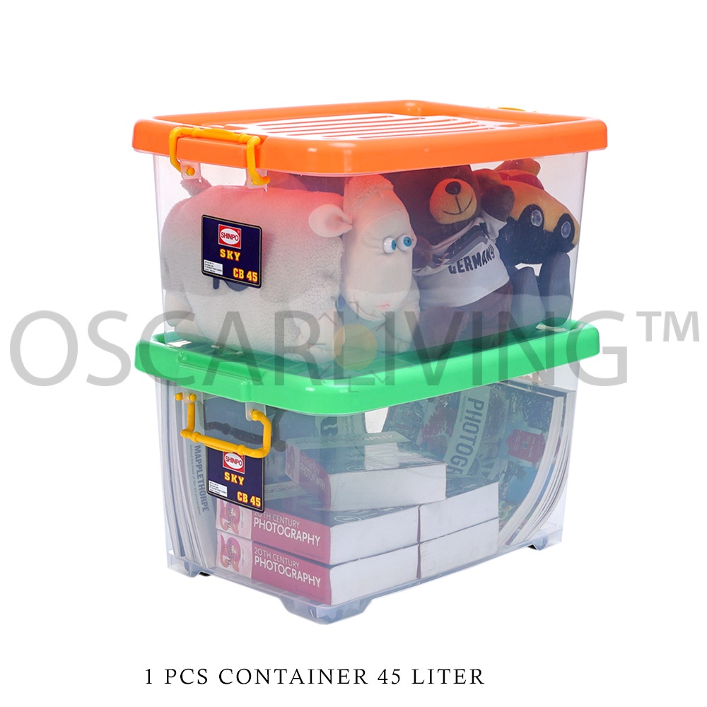 Jual Shinpo 111 SKY Box Container 45 Liter Dengan Roda / Box Serbaguna ...