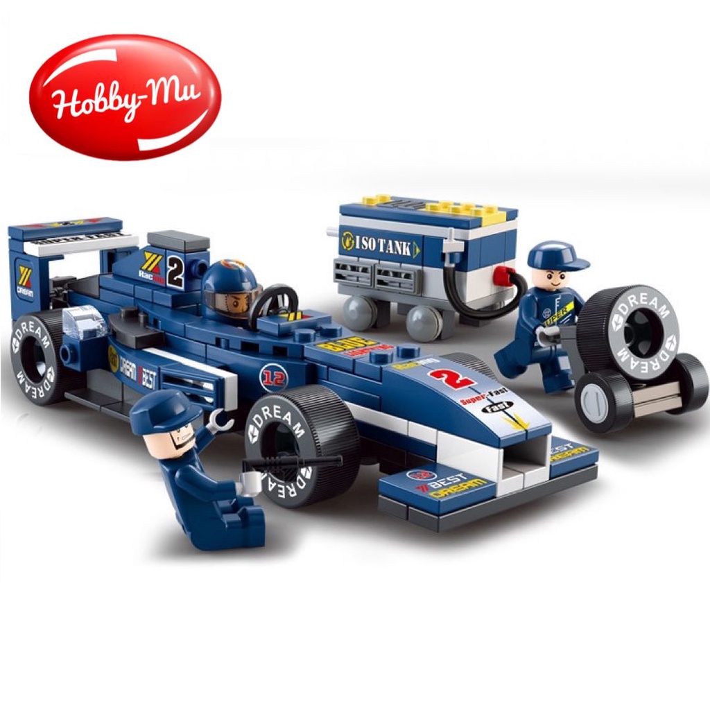 Jual Mainan Balok Susun - Bangun Model Mobil Balap F1 - 196 Pcs ...
