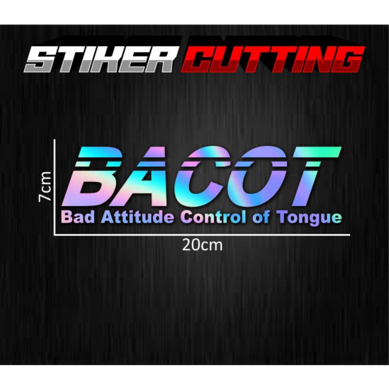 Jual STIKER BACOT sticker cutting bacot | Shopee Indonesia