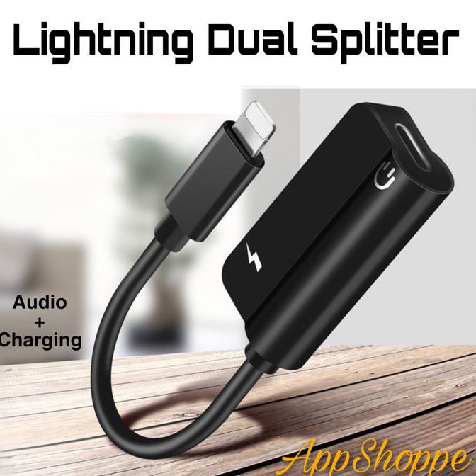 Jual Lightning Splitter Dual Output Ios Adaptor Connector For Iphone 7 ...