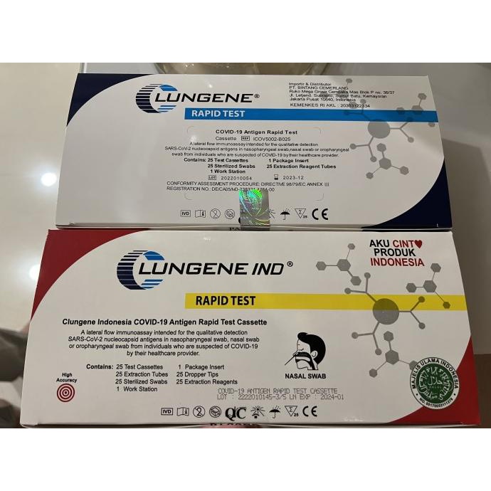 Jual Alat Test Swab Antigen Clungene Lungene Resmi Kemenkes - ORIGINAL ...