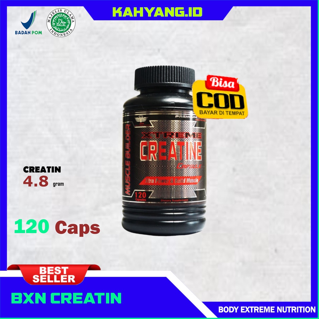Jual BXN CREATIN 120 CBxn Creatine 120caps ( suplemen fitnes penambah power ) | Shopee Indonesia