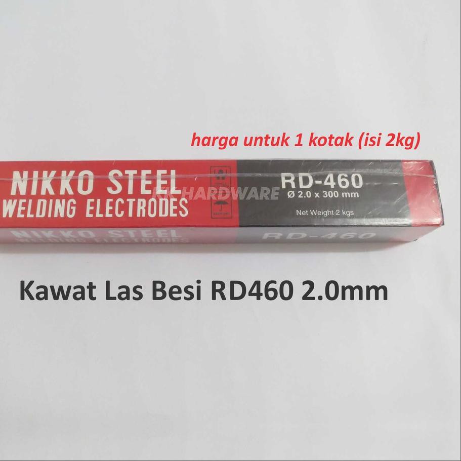 Jual HOT) Kawat Las Besi Electrode Listrik Nikko Steel RD-460 2.0mm AWS E6013 MMA untuk Mild ...
