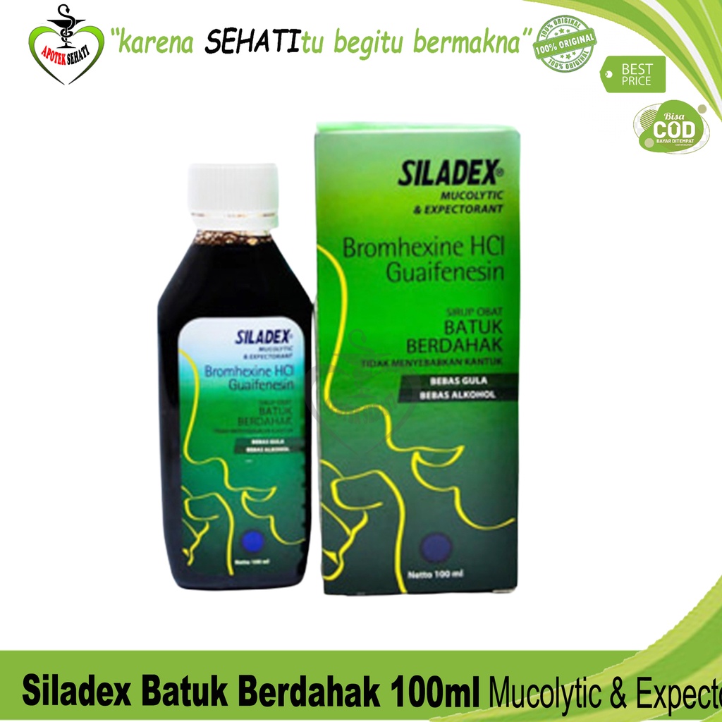Jual Siladex Hijau Obat Batuk Berdahak Mucolytic Ekspektoran | Shopee ...