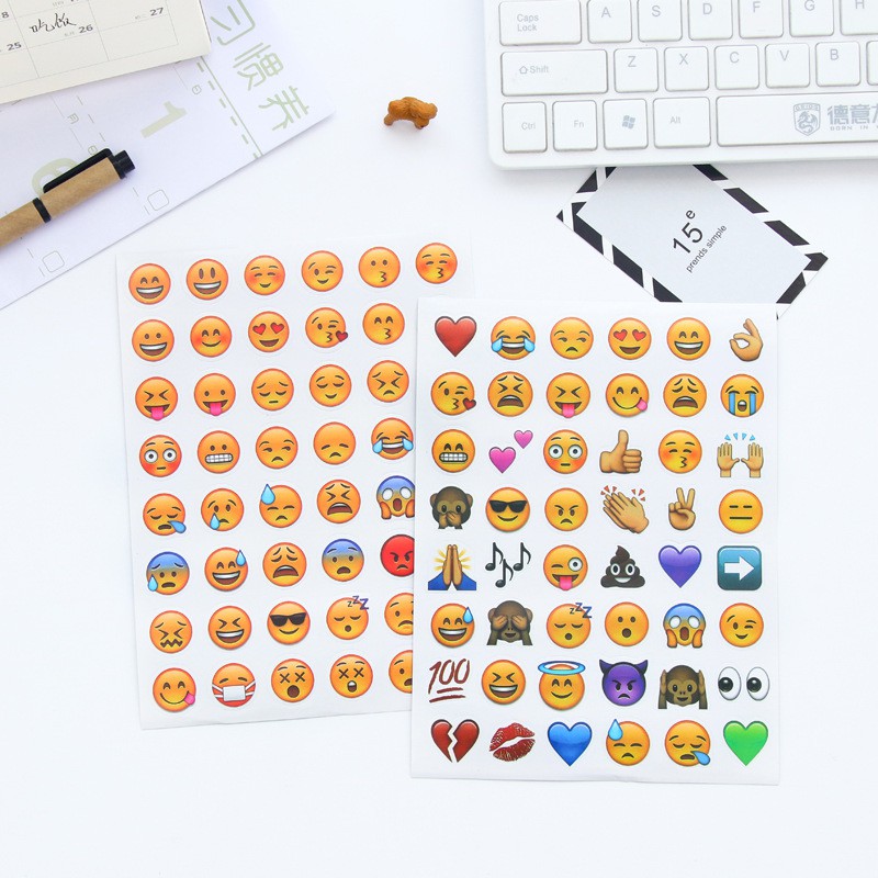 Jual Sticker Emoticon Emoji Chat Message Hias Planner Diary | Shopee ...