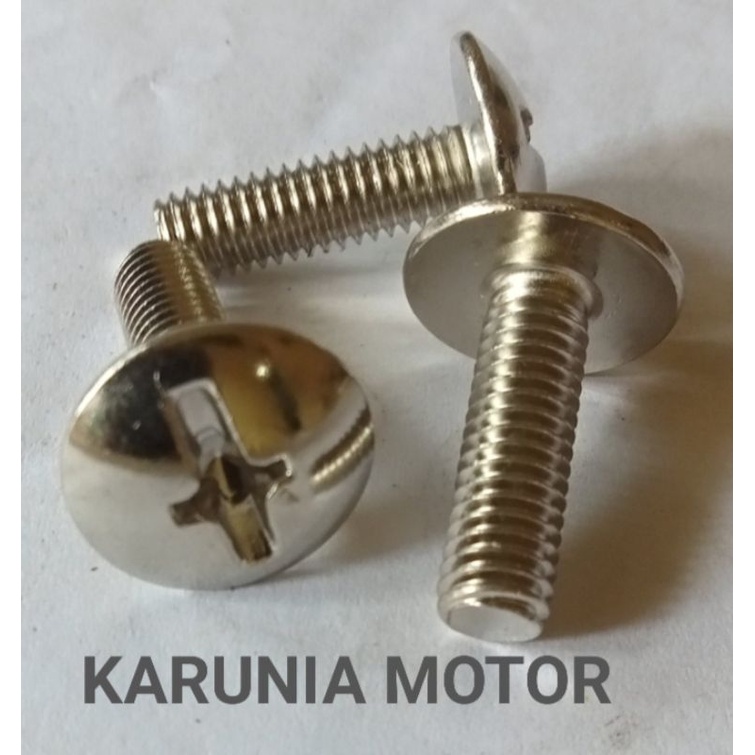 Jual Baut cover body bodi honda nekel Supra karisma dan persamaan UK M6 ...