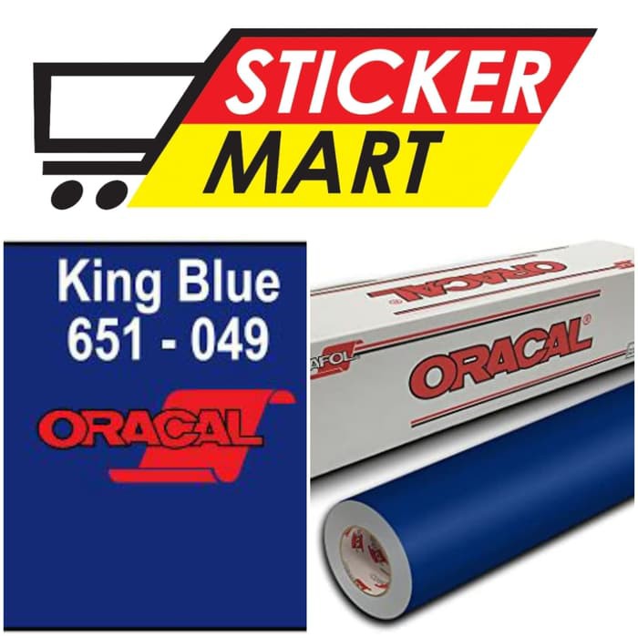 Jual Sticker Oracal 651 049 King Blue Glossy atau Matte | Shopee Indonesia