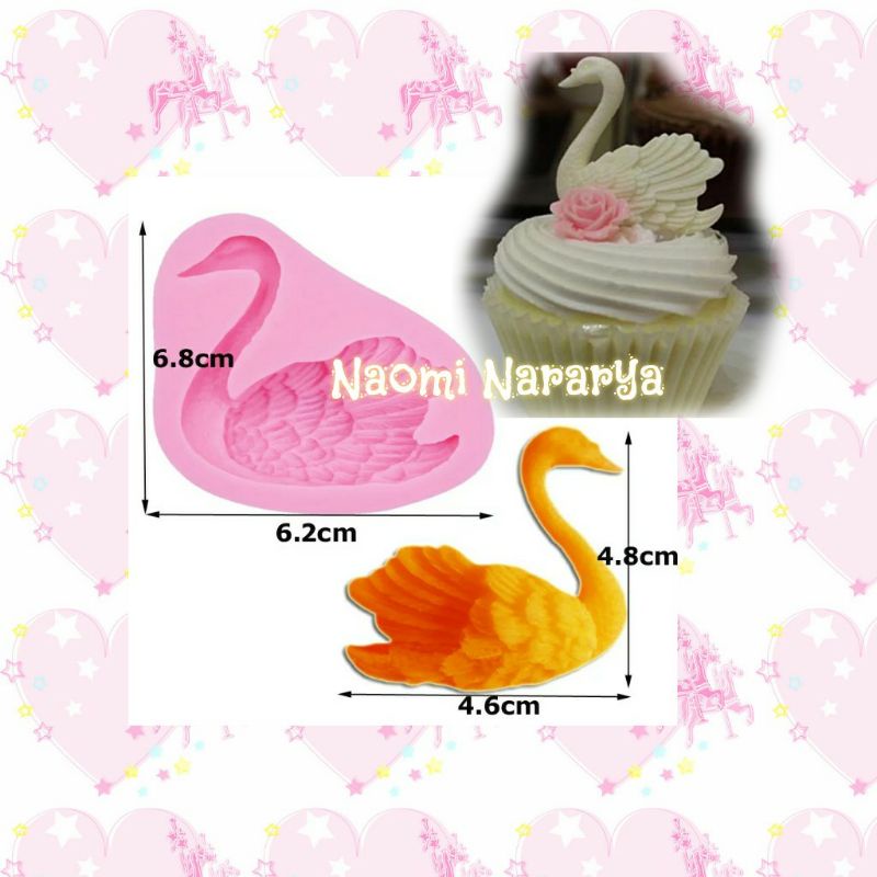 Jual Cetakan silikon bentuk angsa 2D ( hewan ) | Shopee Indonesia
