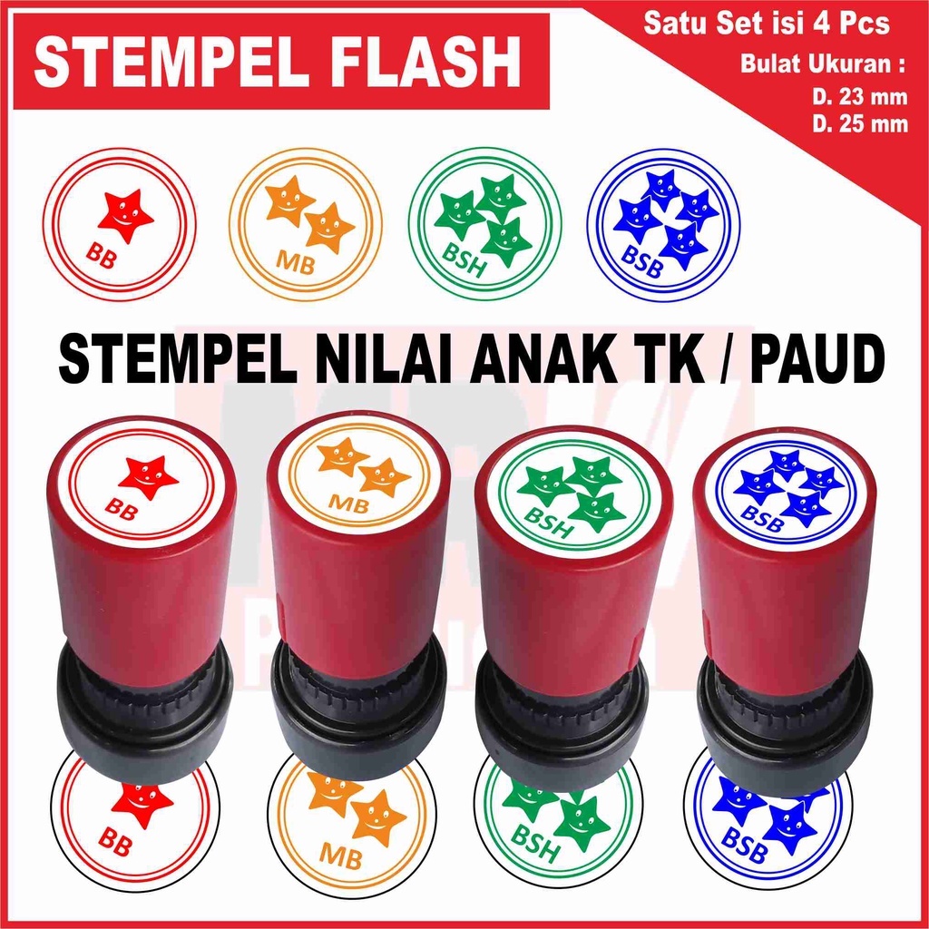 Jual Stempel Penilaian Guru Nilai Anak PAUD TK | Shopee Indonesia