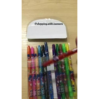 Jual Pinkfong Baby Shark Twist up Set Crayons / Krayon / Pensil warna ...