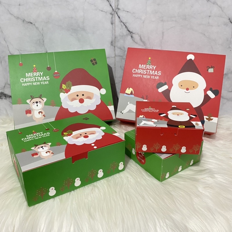 Jual BAGSBUNNY15 • PACKAGING SANTA KOTAK NATAL // CHRISTMAS BOX HAMPERS ...