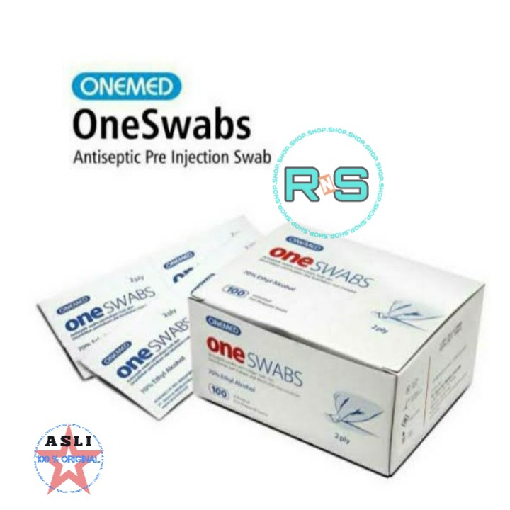 Jual Onemed One Swabs Tissue Alcohol isi 100 / Alkohol Swab | Shopee ...