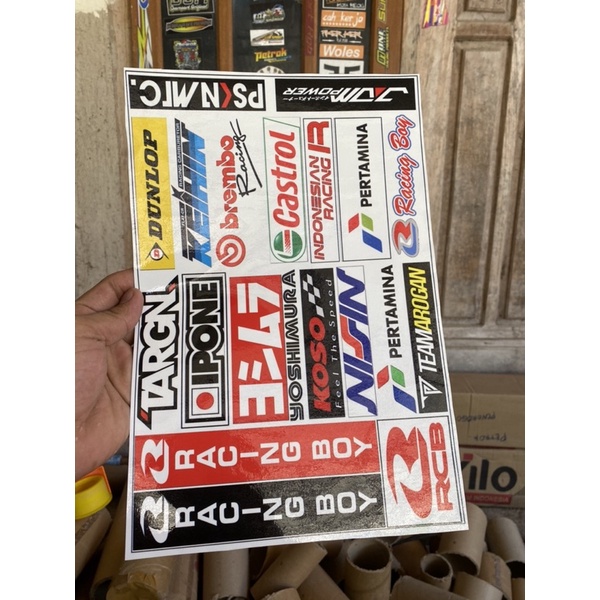 Jual STIKER PACK SPONSOR RACING RCB TARGN IPONE STIKER MOTOR | Shopee ...