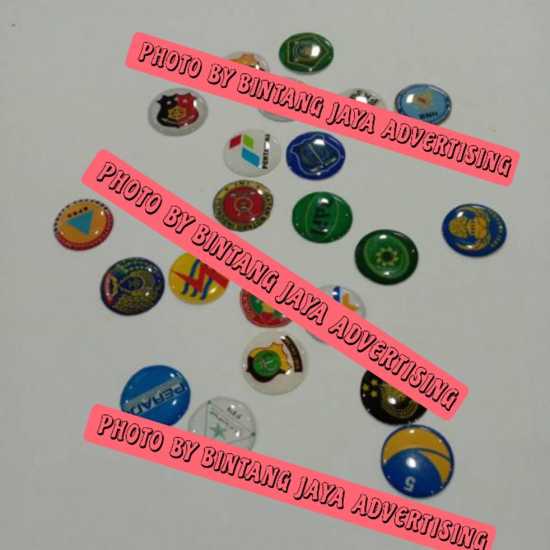 Jual CUSTOM LOGO SUKA-SUKA UKURAN 1.8 CM LOGO YOYO ID CARD NAME TAG ...