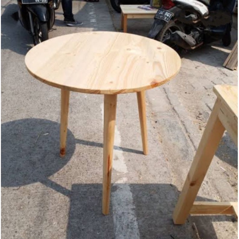 Jual meja bulat cafe diameter 80cm | Shopee Indonesia