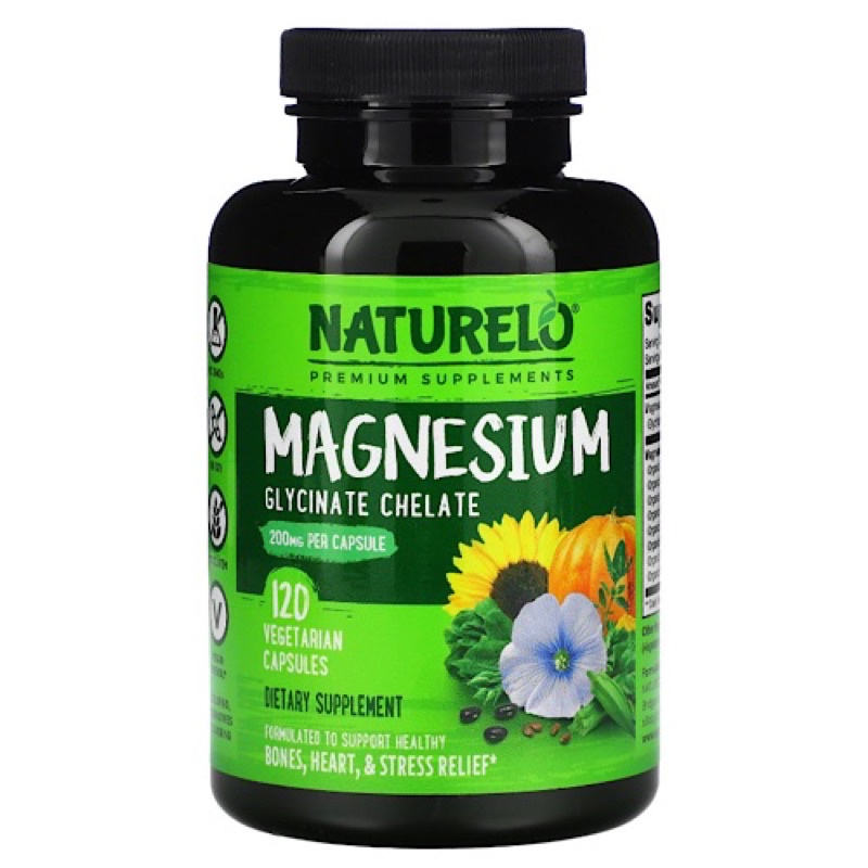 Jual NATURELO Magnesium Glycinate Chelate, 120 VegCaps | Shopee Indonesia