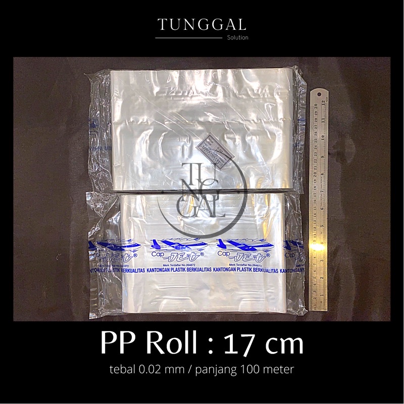 Jual Plastik PP Roll Cap Jet - panjang 100 meter, tebal 0.02 mm ...