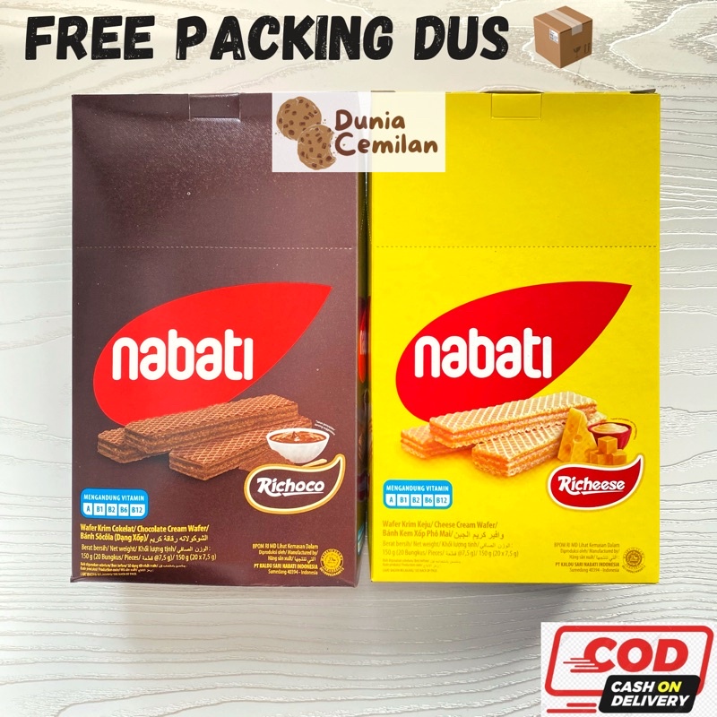 Jual [TERMURAH!!] Nabati Wafer 1 PAK isi 20pcsx6gr - Wafer Krim Renyah ...