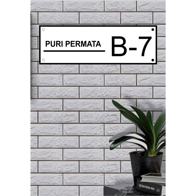 Jual Nomor rumah/Papan nama/Label custom ACRYLIC AKRILIK | Shopee Indonesia