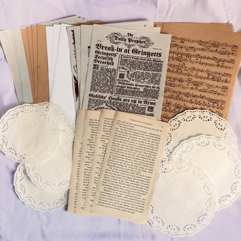 Jual (ALL ITEM 1000) Vintage Journaling Kit || Vintage Paper | Kertas ...