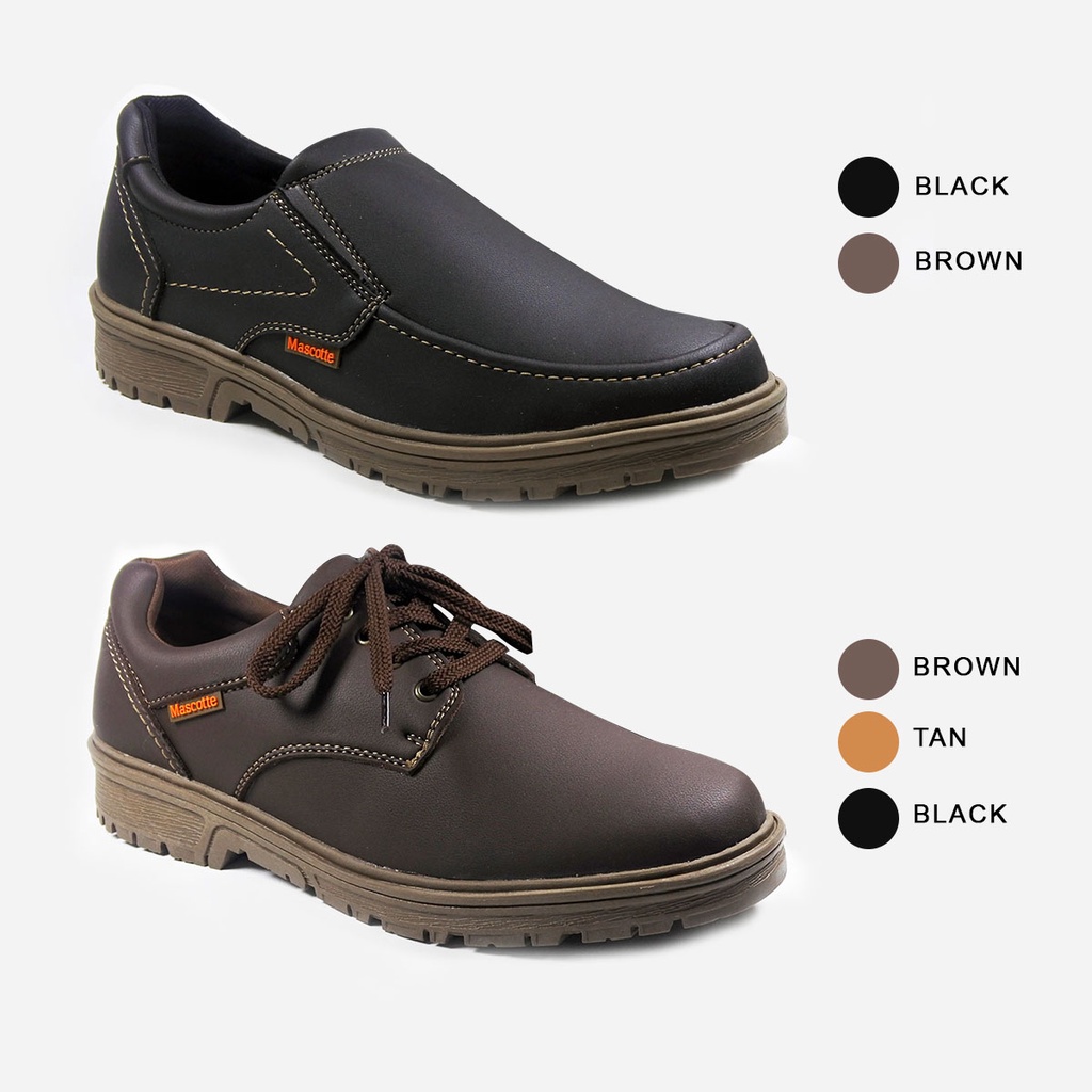 Jual Mascotte Sepatu Pria 993 150-151 [ Hitam, Cokelat dan Tan ...