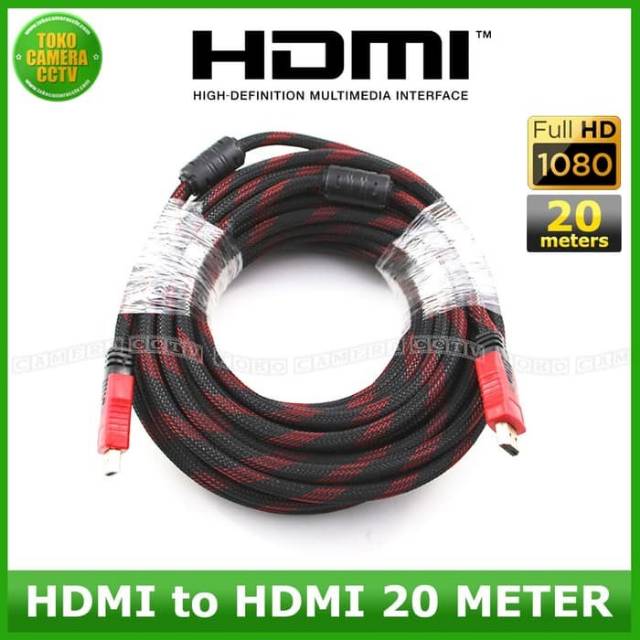 Jual Kabel HDMI to HDMI panjang 20 meter | Shopee Indonesia