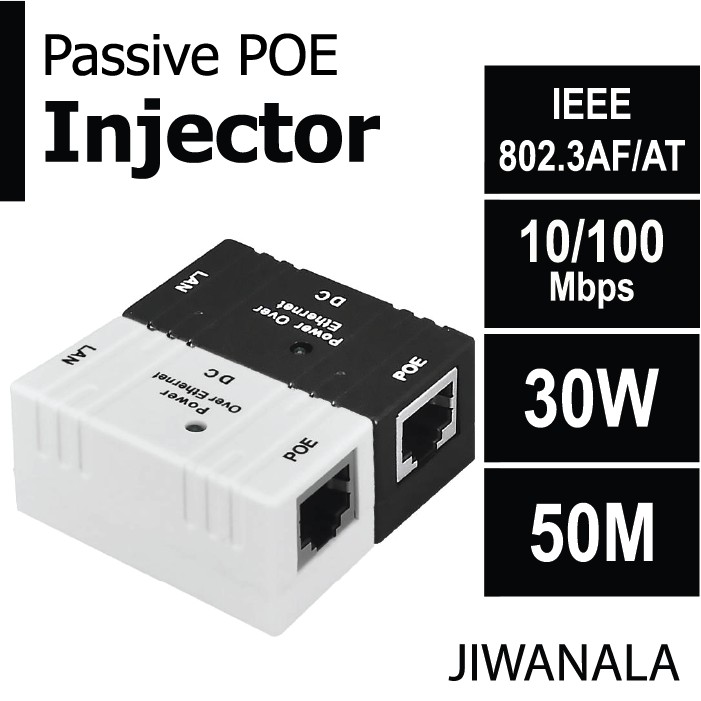 Jual Passive POE Injector Injektor Pasif 5V 9V 12V 24V 48V | Shopee ...