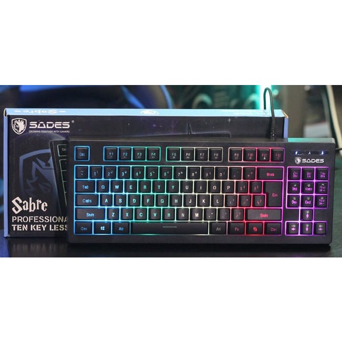 Jual Keyboard Gaming Sades Sabre RGB USB | Shopee Indonesia
