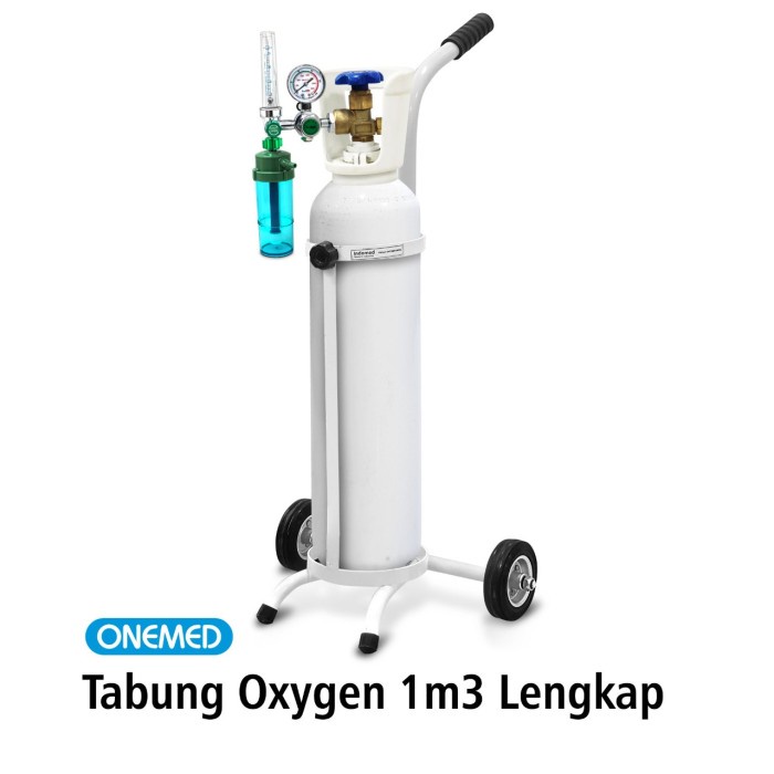 Jual New Oksigen 1m3 lengkap Tabung Oxygen Trolly Regulator OneMed ...