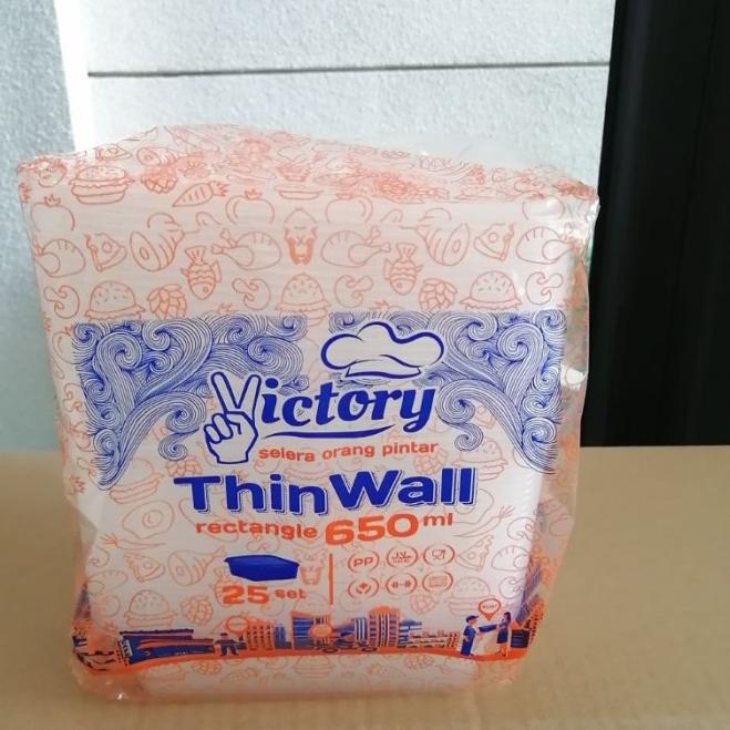 Jual Thinwall Container kotak panjang 650 ml 87B 0S Terbaru | Shopee ...