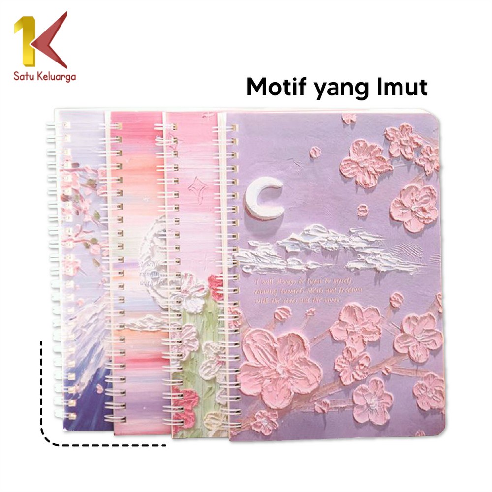 Jual Satu Keluarga Buku Tulis Catatan Notebook Ring A5 A32 Spiral Buku ...