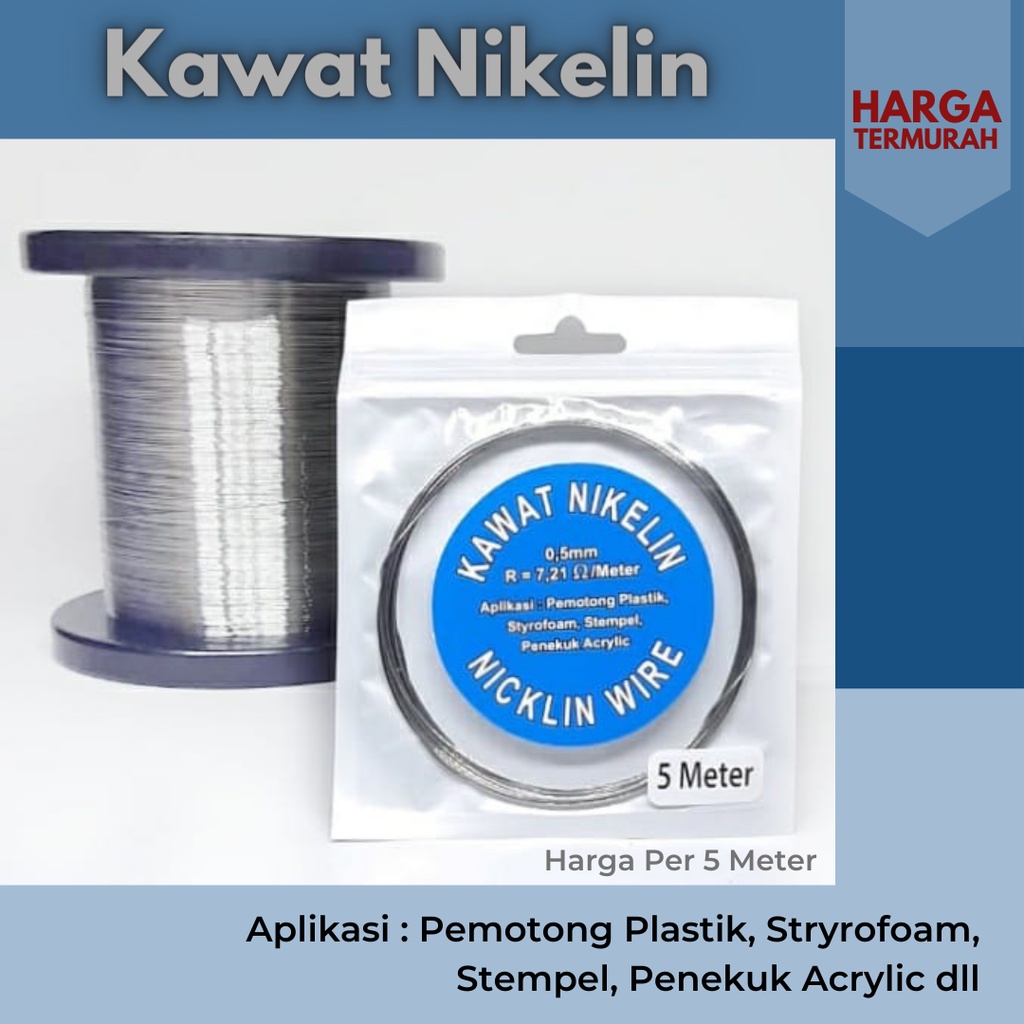 Jual KAWAT NIKELIN KAWAT NIKLIN KAWAT PEMANAS 0,35 MM 0,50 MM ORIGINAL ...